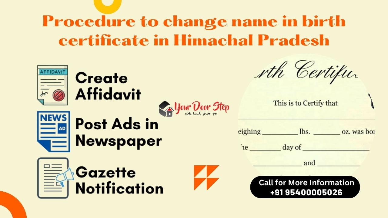 Procedure For Birth Certificate Correction Online In Himachal Pradesh?